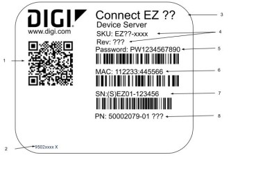Device label sticker sample