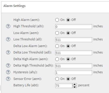 Configure alarms