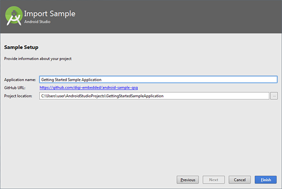 Import a Digi sample application