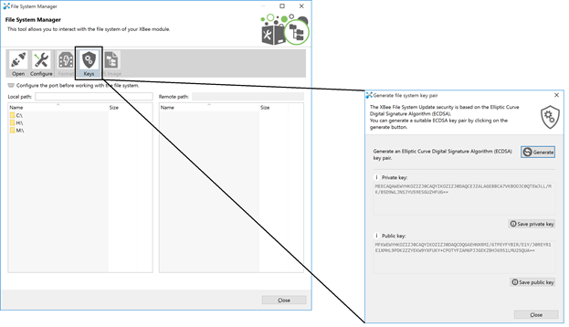 Generate a public/private key pair