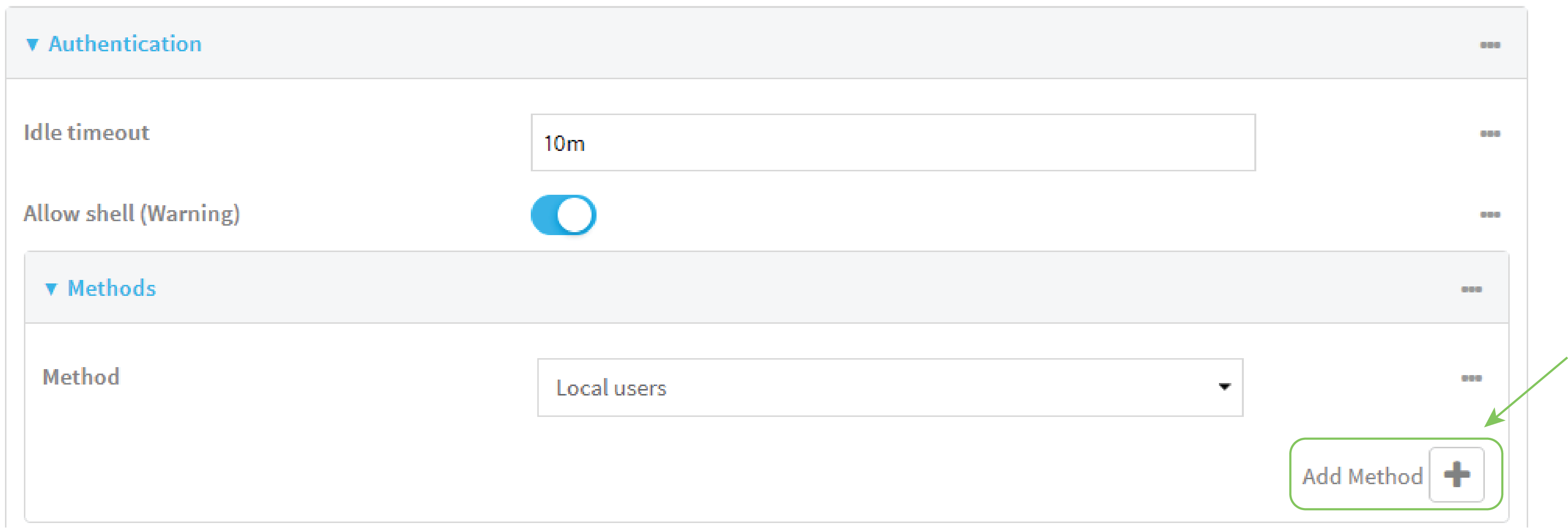 Add a new authentication method