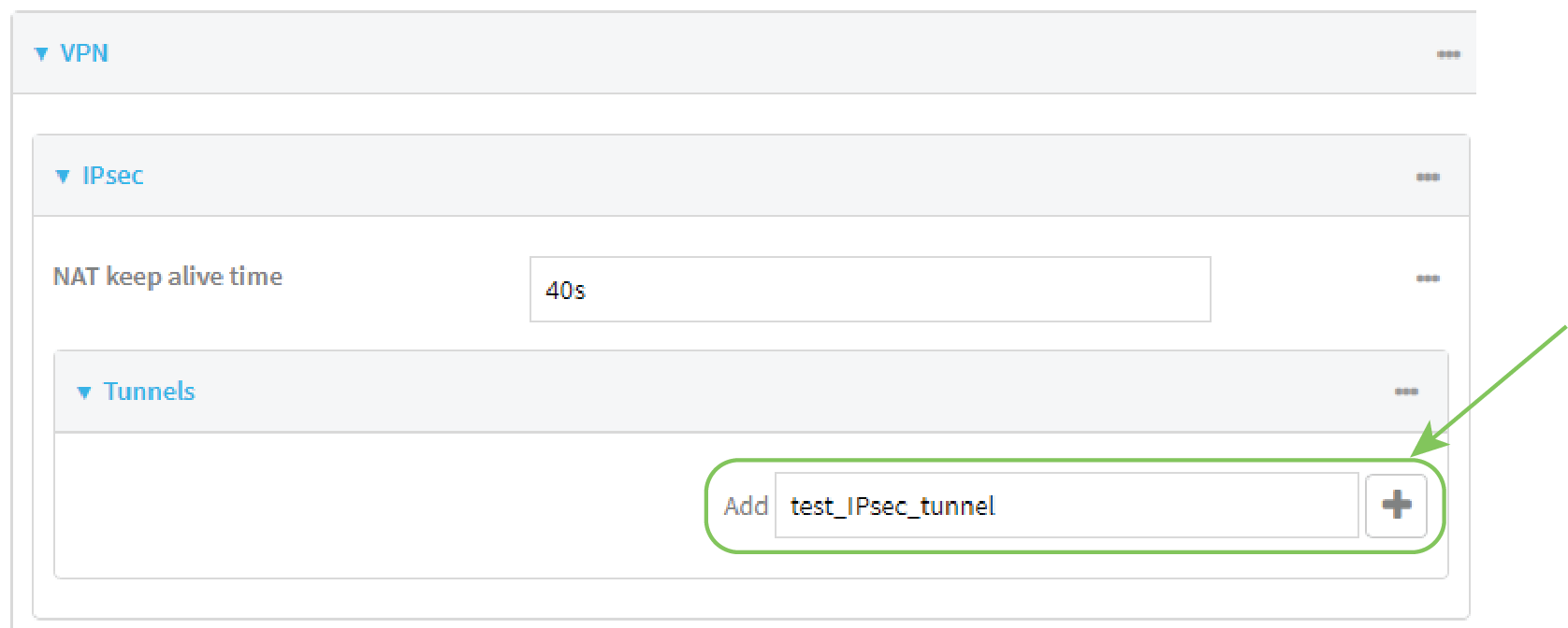 Configure an IPsec tunnel