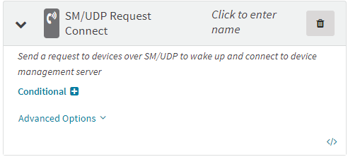 SM/UDP Request Connect step