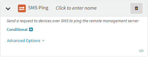 SMS Ping step
