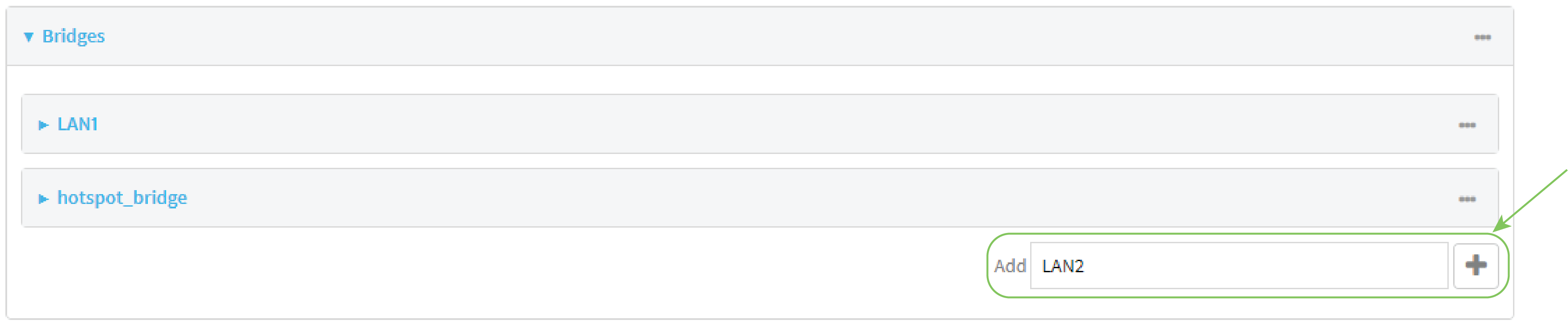 Example: Configure two LANs