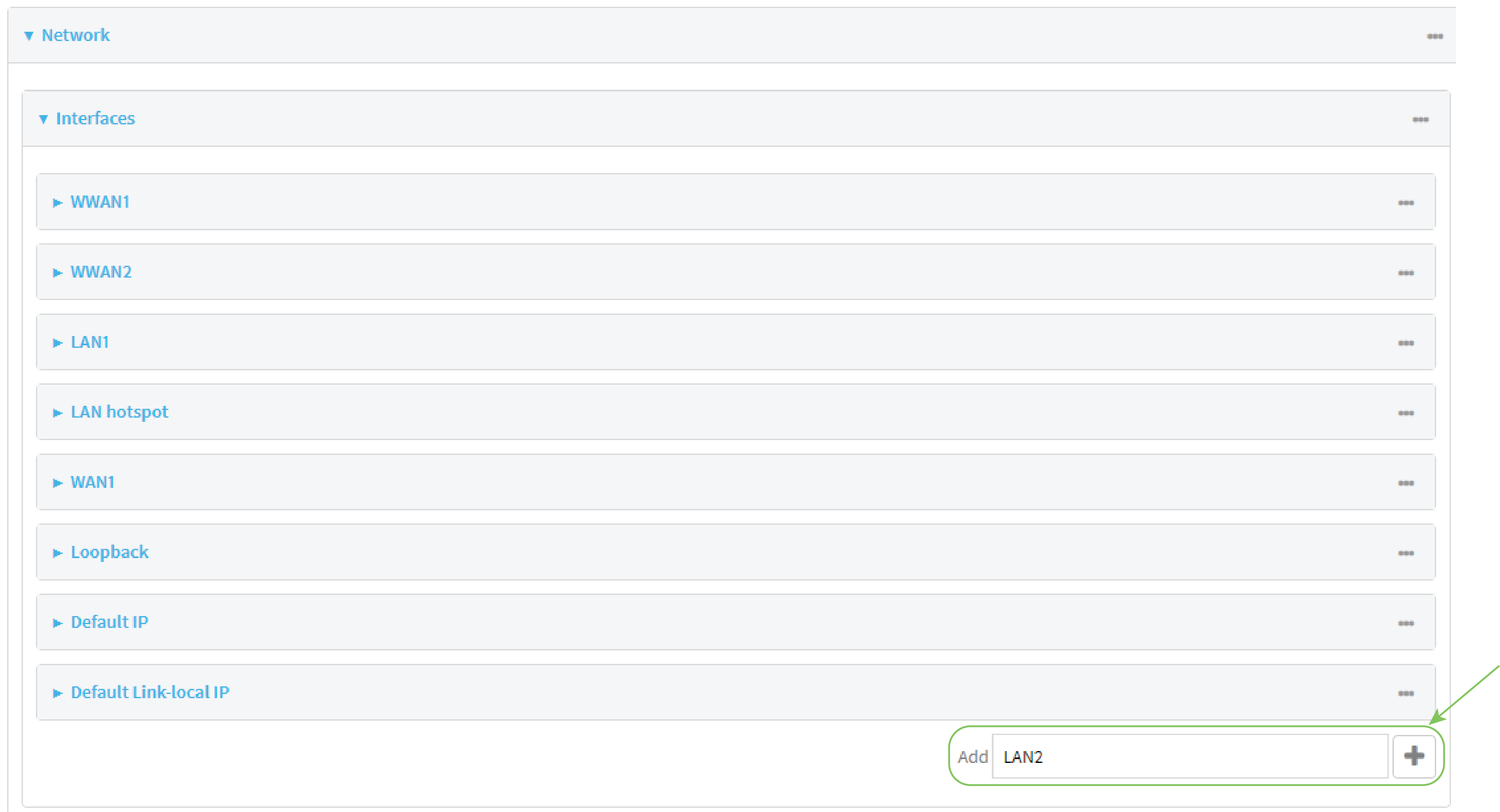 Example: Configure two LANs