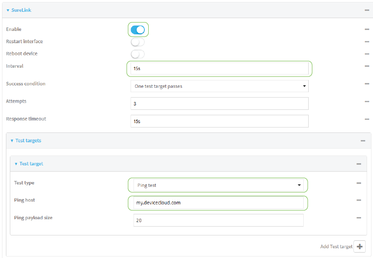 Example: VRRP/VRRP+ configuration