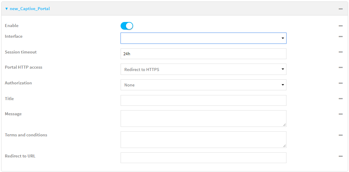 Configure captive portals