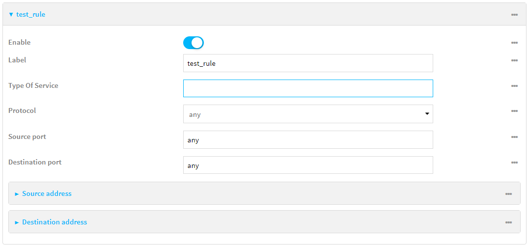 Configure Quality of Service options