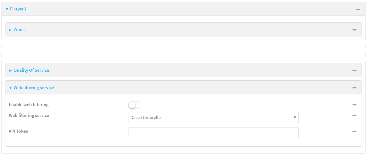 Configure web filtering with manual DNS servers