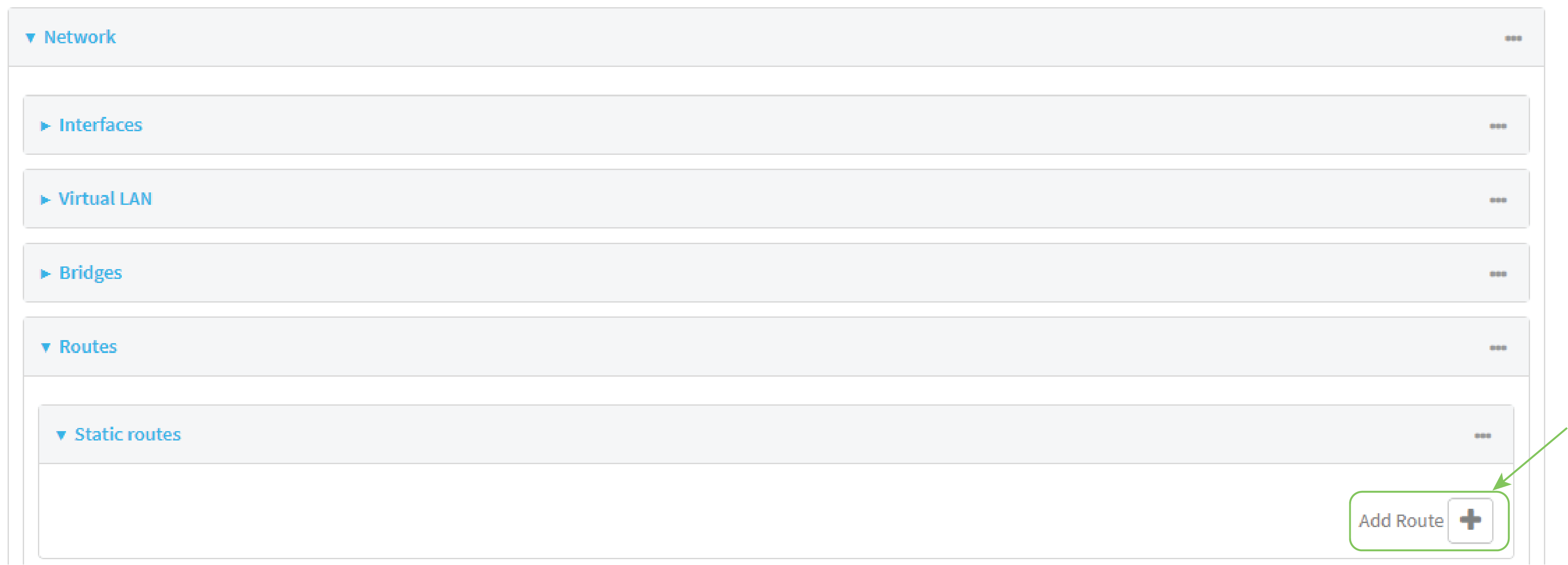 Configure a static route