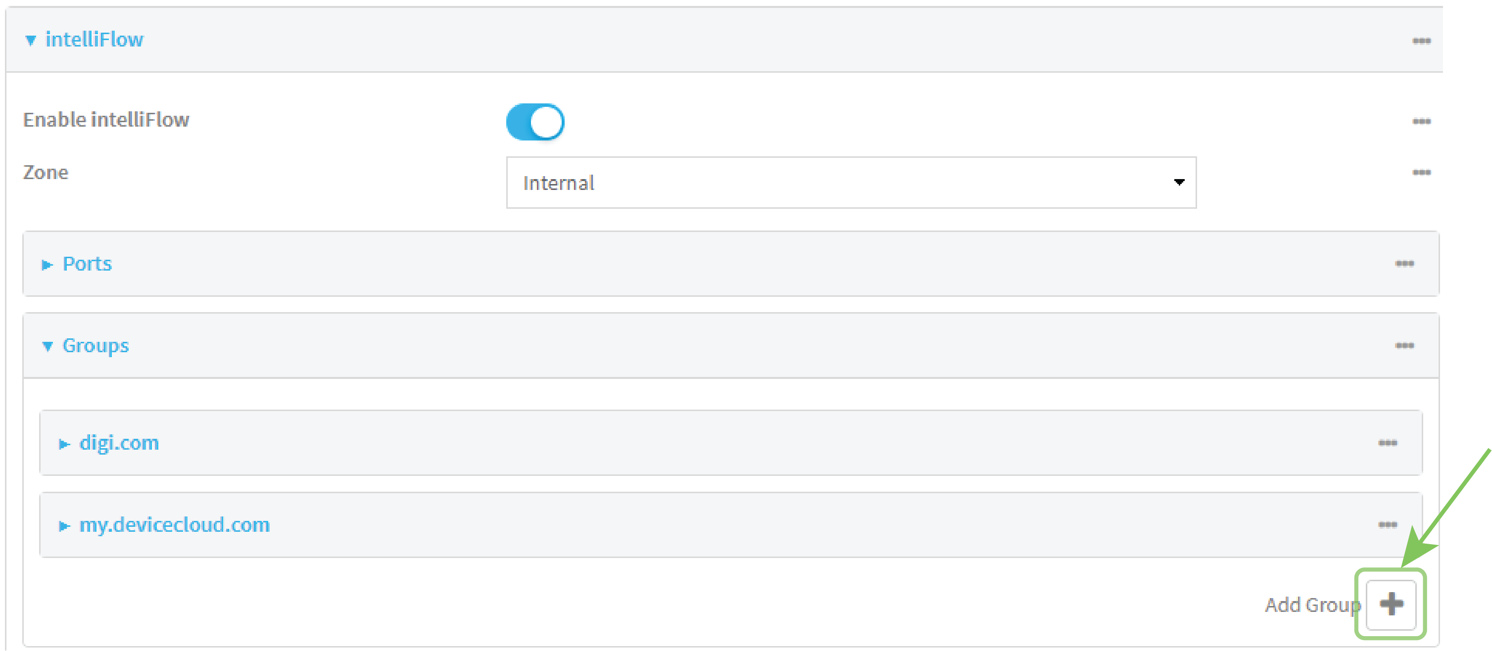 Configure domain name groups