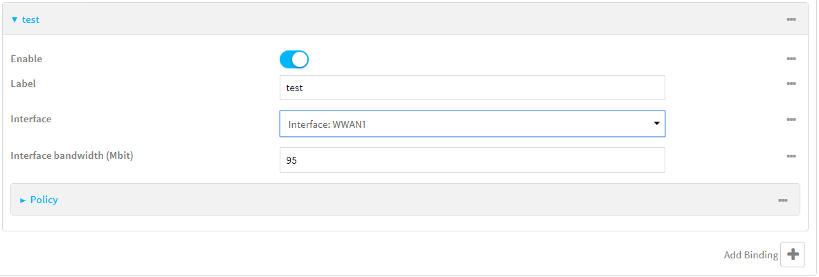 Configure Quality of Service options