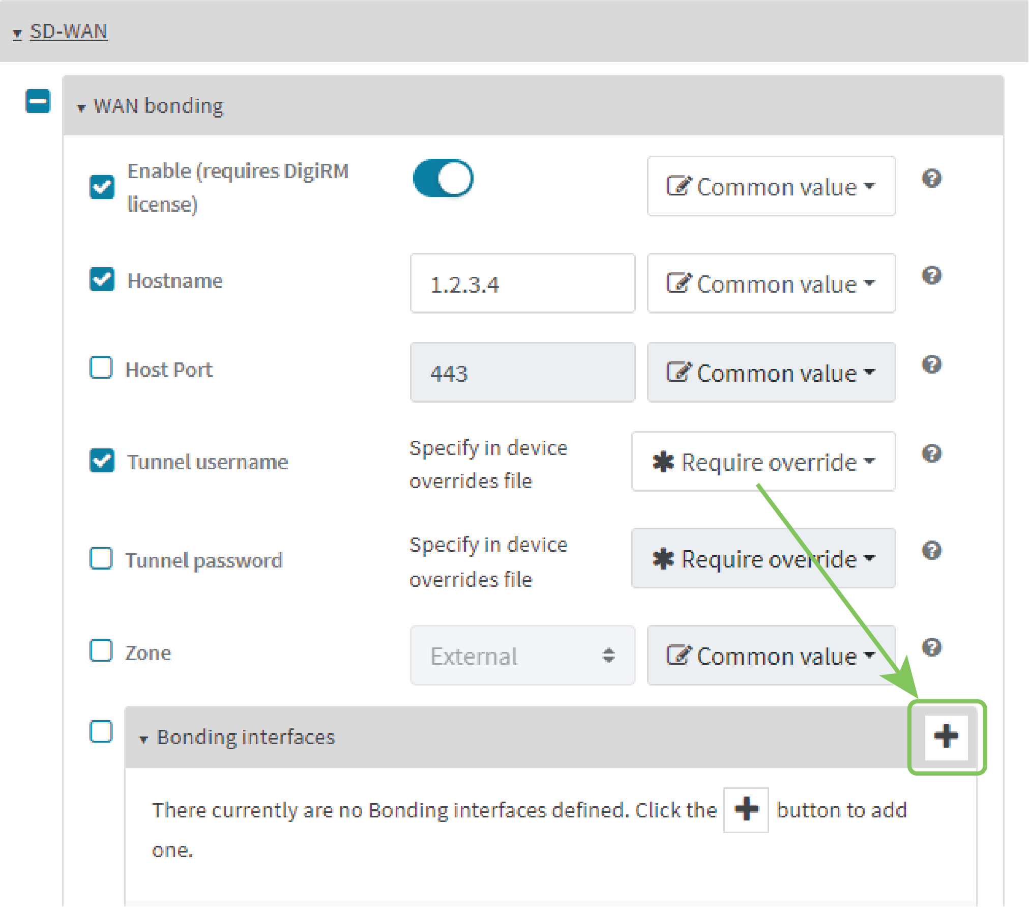Use Digi Remote Manager to enable and configure WAN bonding on multiple ...