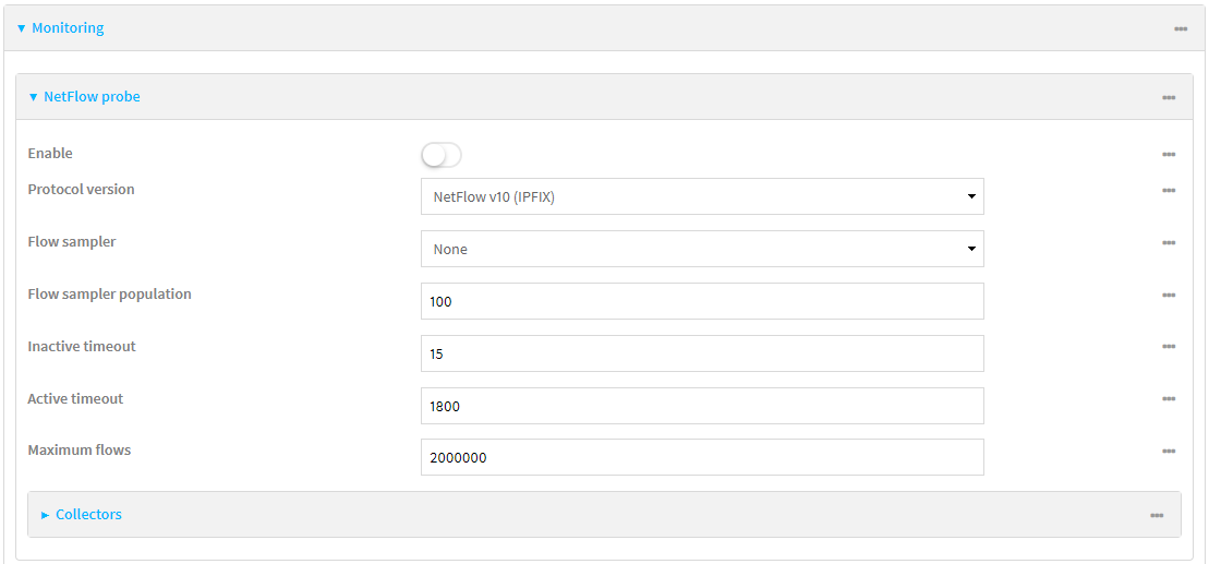 Configure Netflow Probe