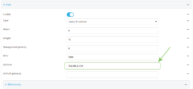 Example: VRRP/VRRP+ configuration