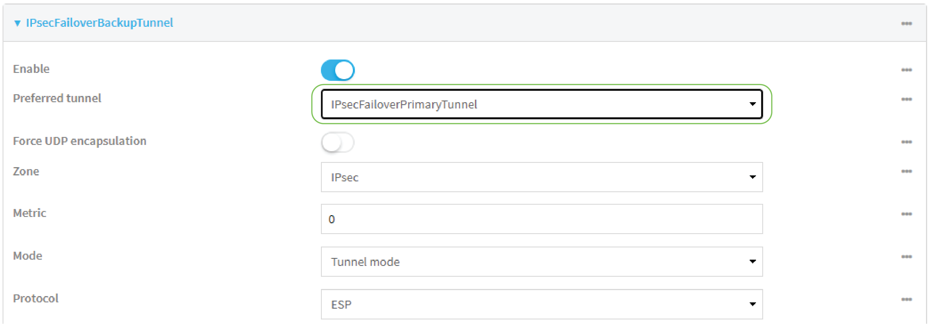Configure IPsec failover