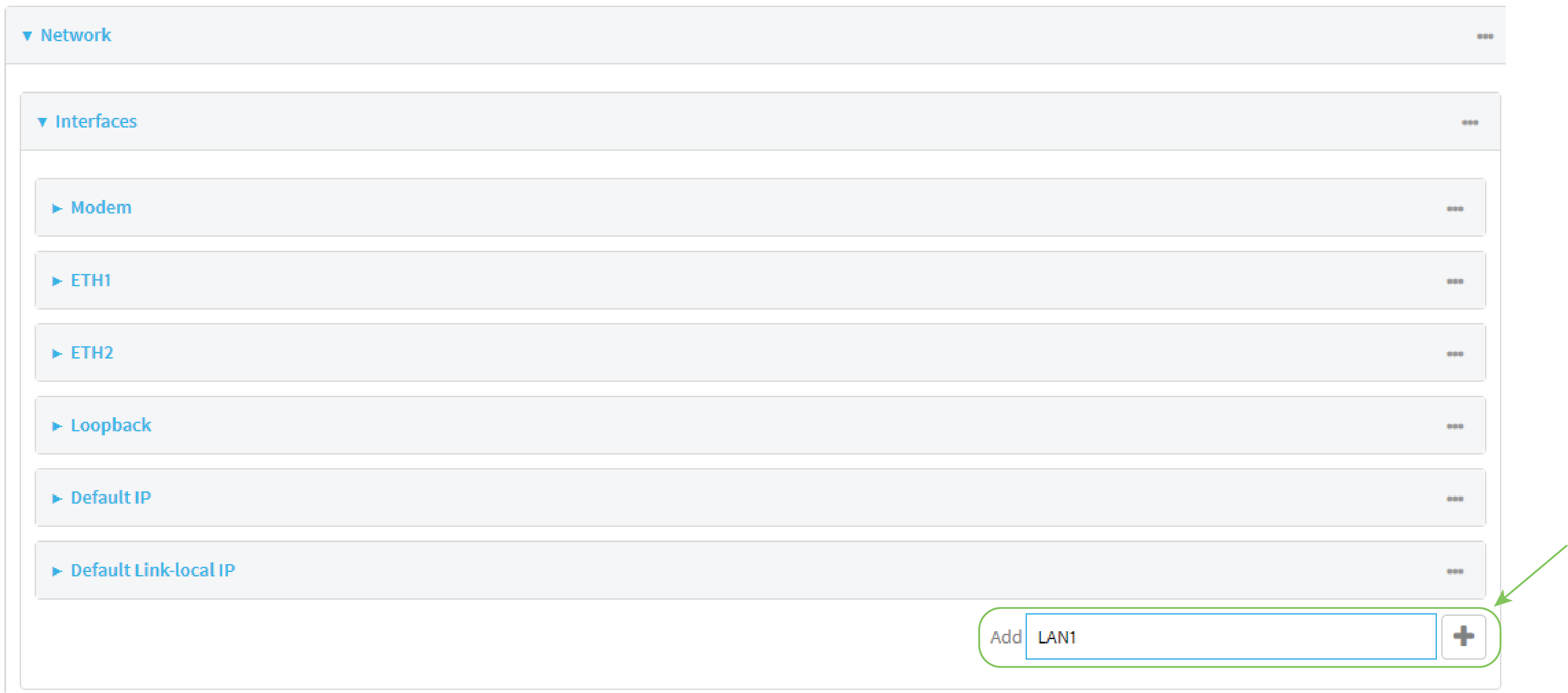 Example: Configure two LANs