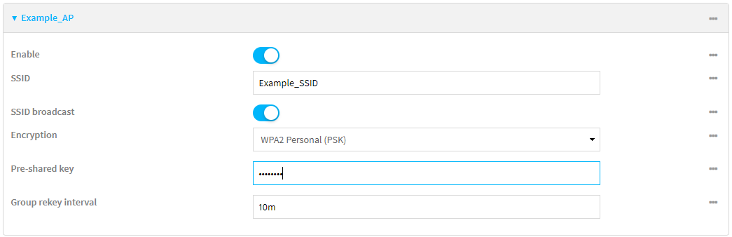 Example: Configure two LANs