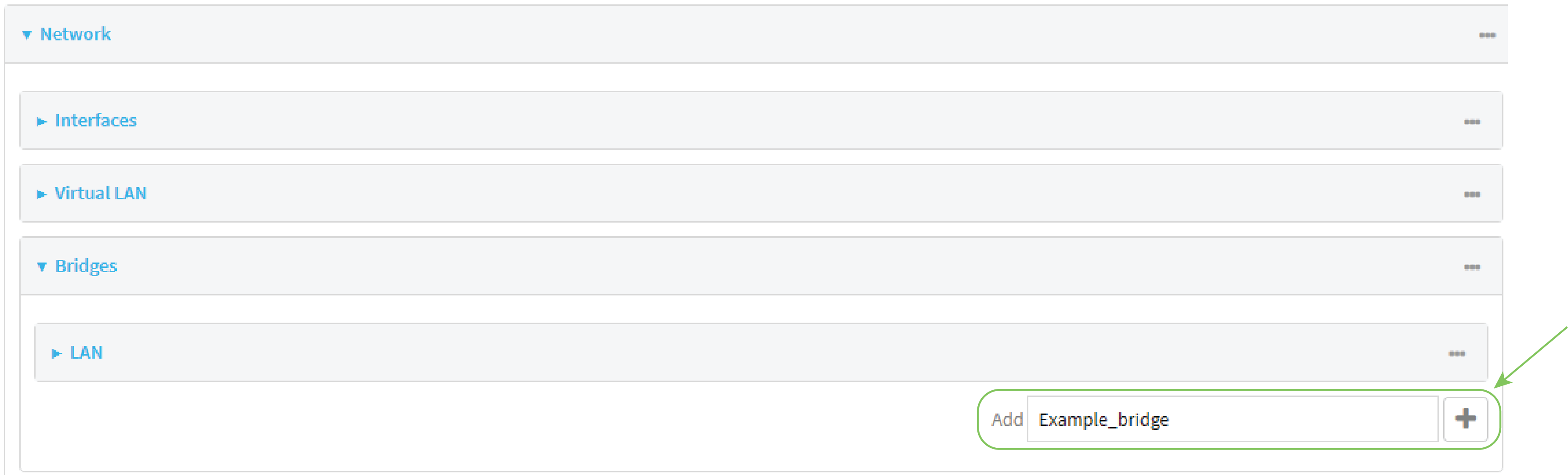 Example: Configure two LANs