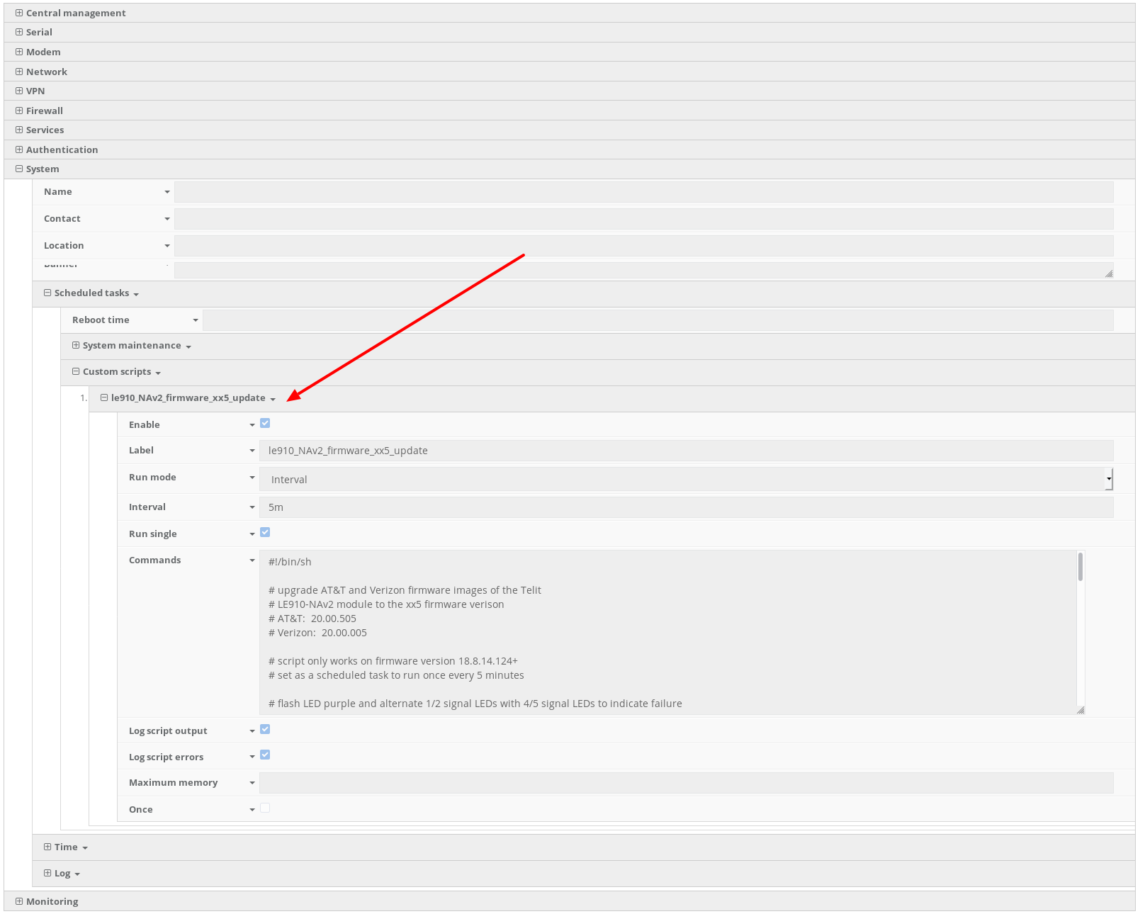 Upgrade 1002-CM (Telit LE910-NAv2) to xx5 firmware